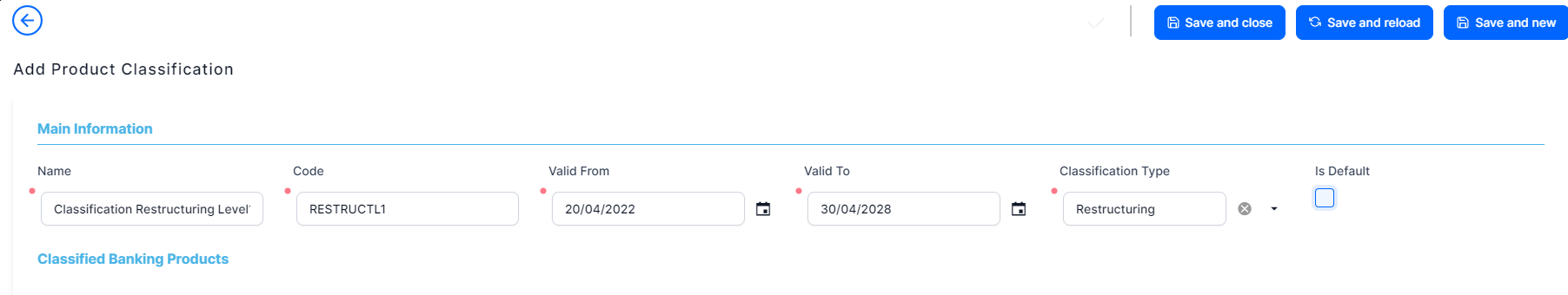Banking Product Classification