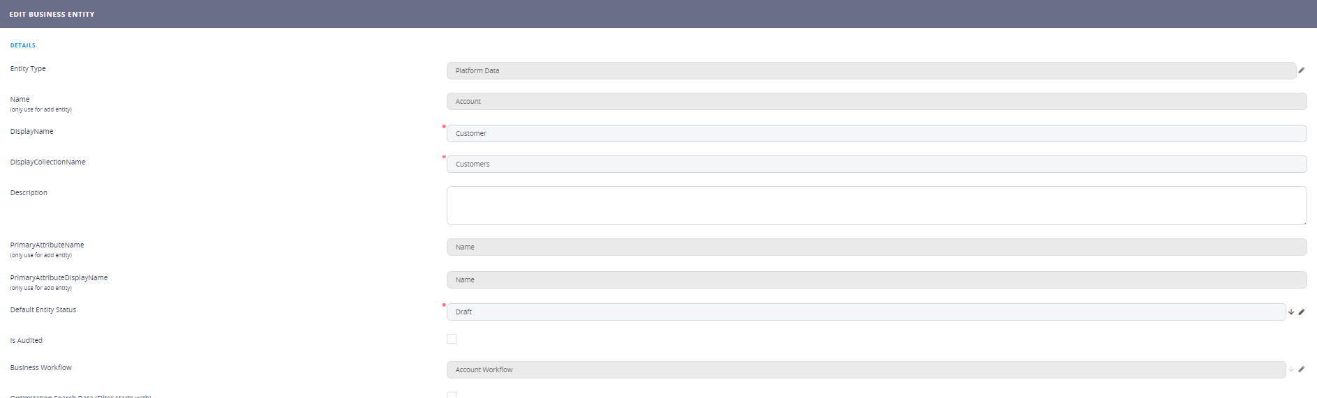 Attach workflow to entity