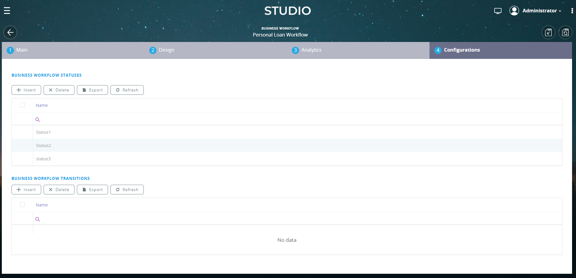 Define Workflow Statuses