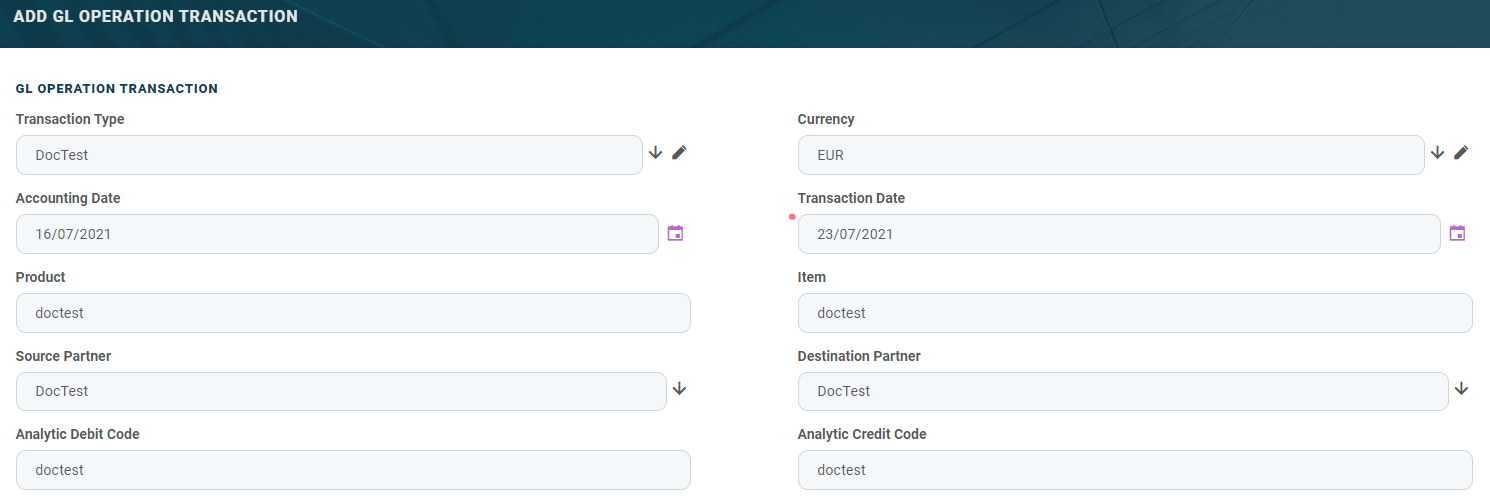 OL Operation Transaction