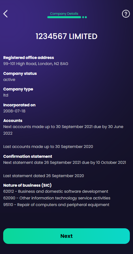 Company Identification
