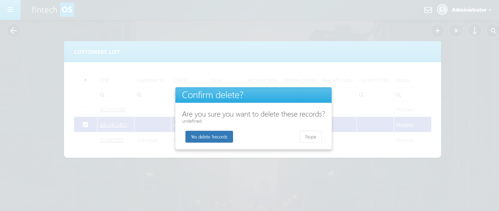Customizing Delete Confirmation