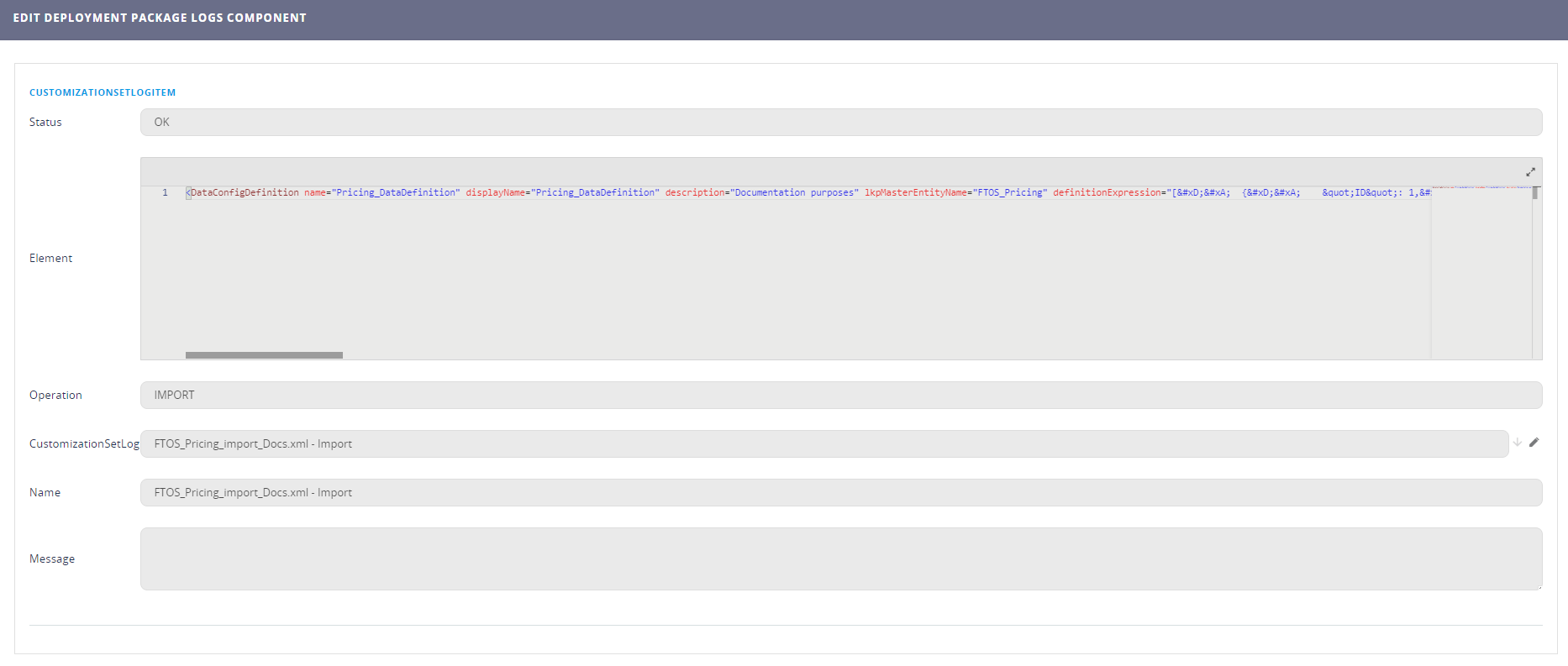 Import data using DevOps