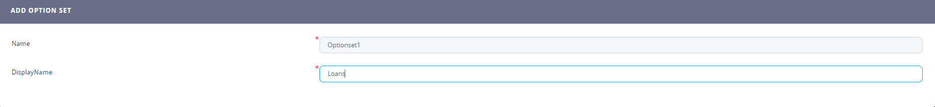 Adding Option Set Attributes