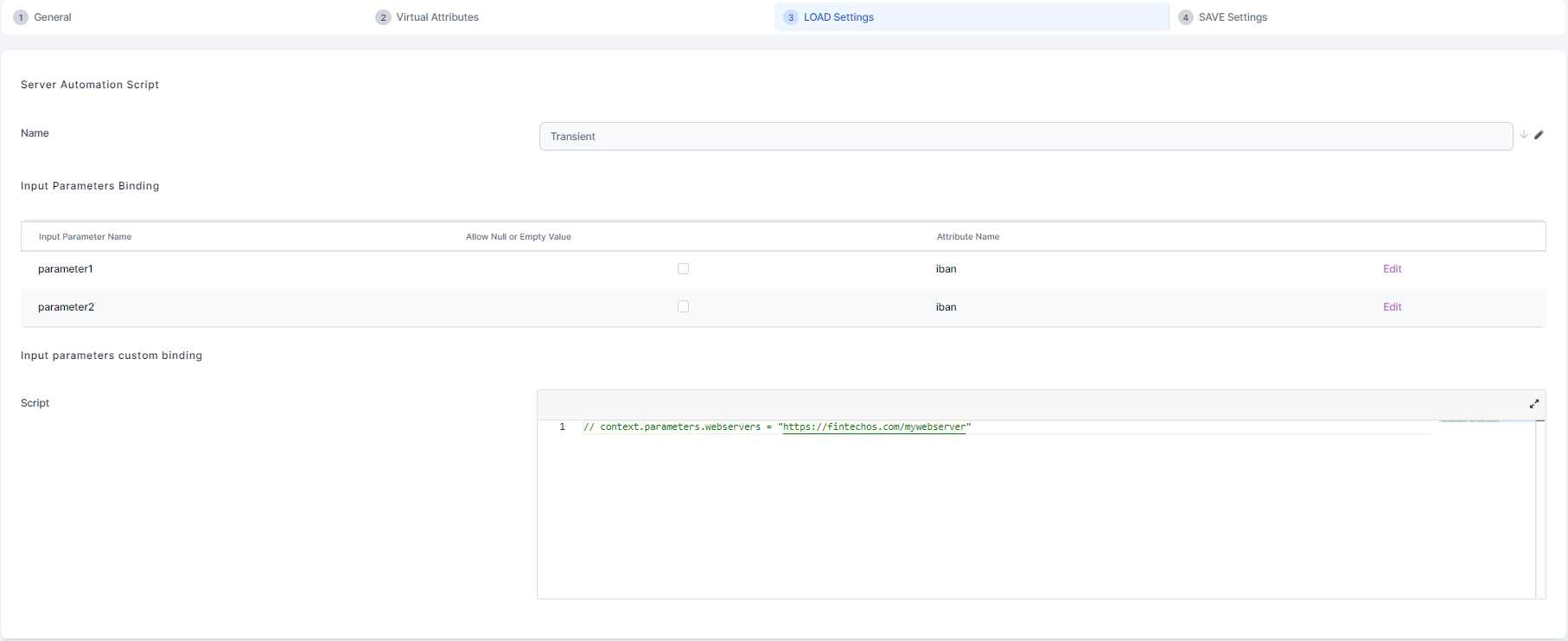 Extend platform data entities with transient data entities