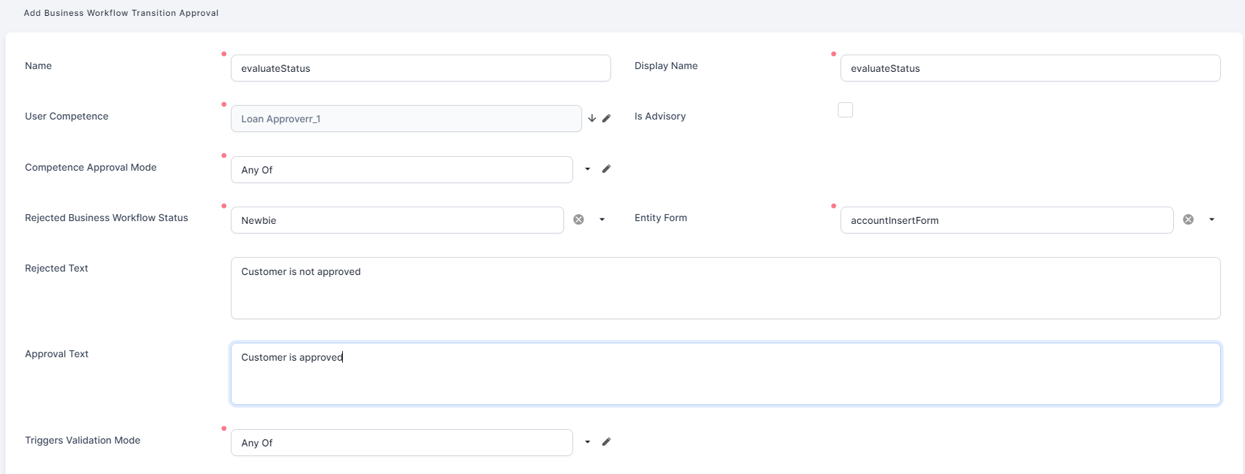 Define Workflow Transition Approvals