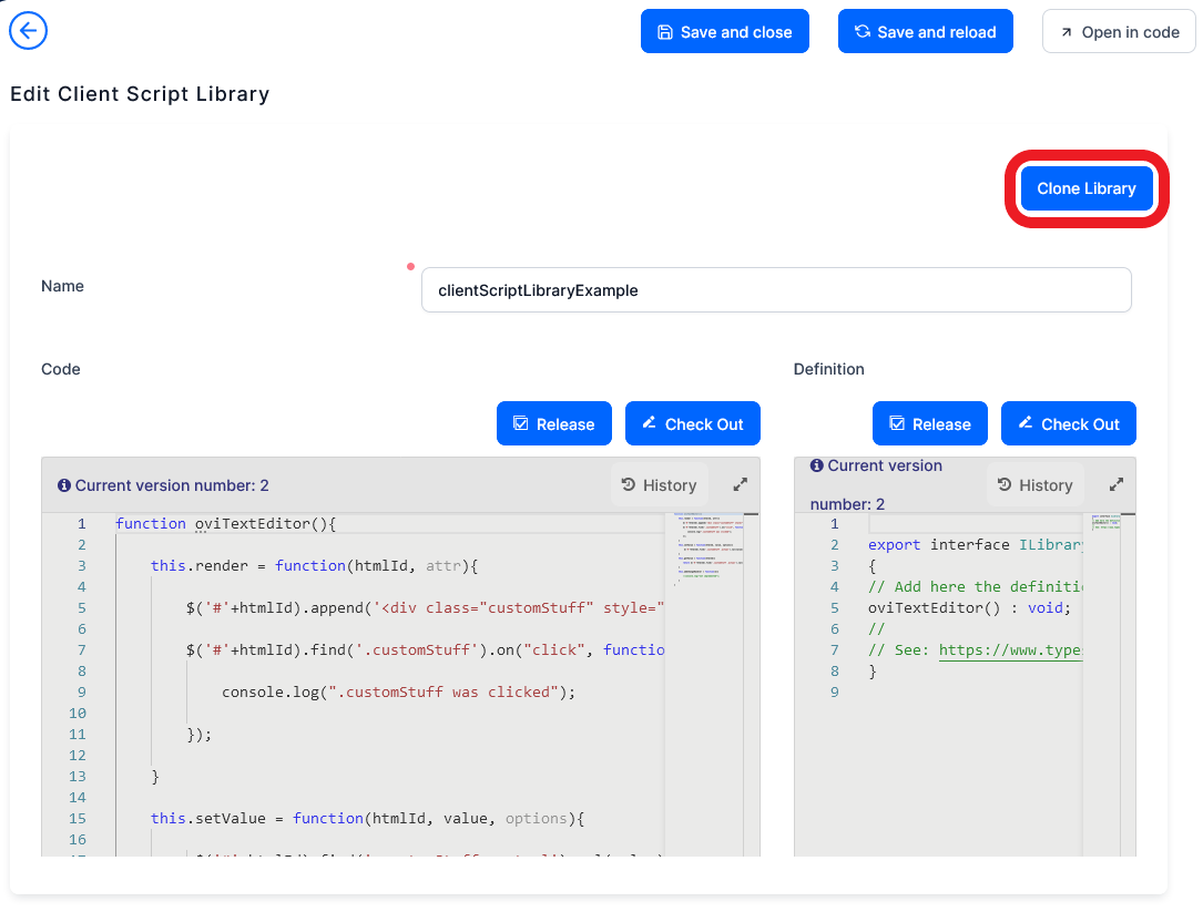 Client Script Libraries