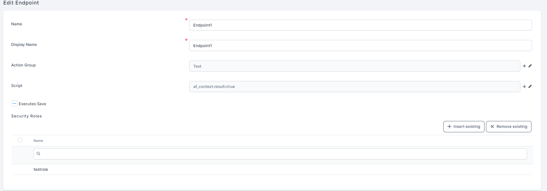 Define Action Groups