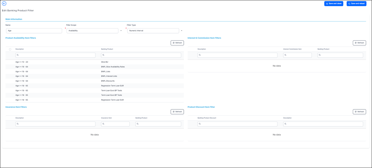 Product Filter