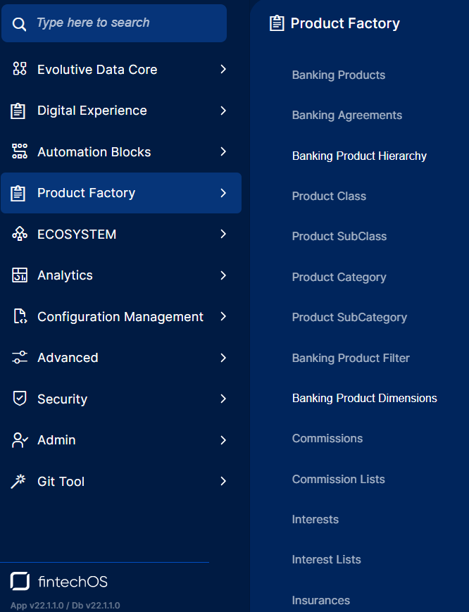 Installing Banking Product Factory