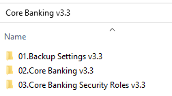 Installing Core Banking