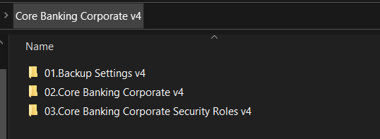 Installing Core Banking