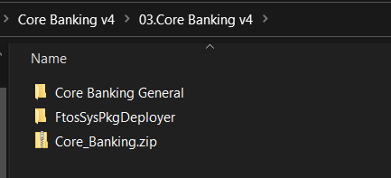 Installing Core Banking