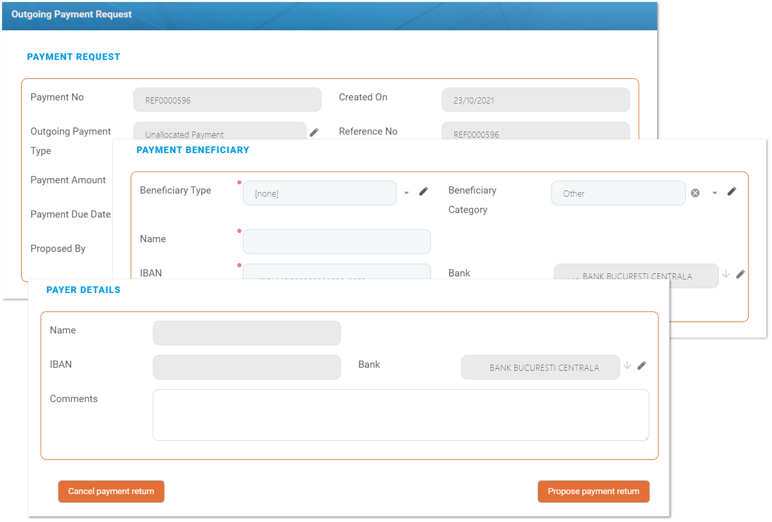 Adding Payment Requests